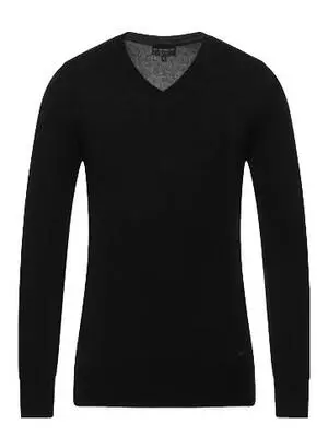 Emporio Armani Cashmere V-neck Sweater - Black