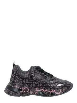 LIU •JO Textile Fiber Sneakers - Black