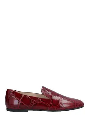 TOD'S Calfskin Loafers - Red