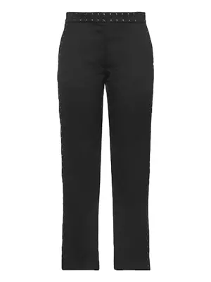 Burberry Straight-leg Appliquéd Trousers - Black