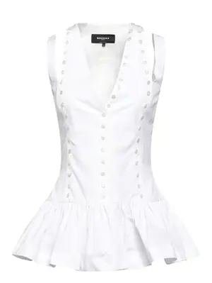 Rochas ROCHAS Peplum Top White