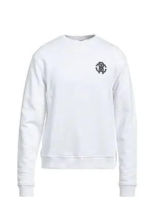 Roberto Cavalli Cotton French Terry Sweatshirt White