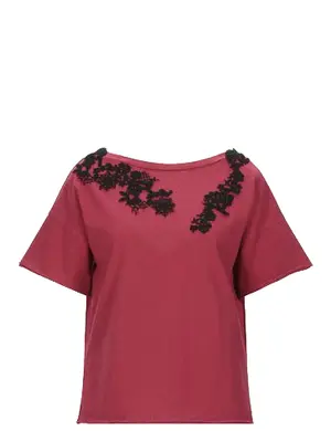 P JEAN P.JEAN T-Shirt With Appliqués Red