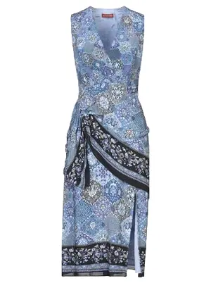 Altuzarra ALTUZARRA Floral-Print Crepe Midi Dress Azure