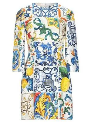 Dolce & Gabbana DOLCE & GABBANA Printed Mini Dress White