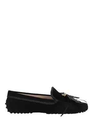 TOD'S TOD'S Loafers In Light Soft Leather With Tassels Black
