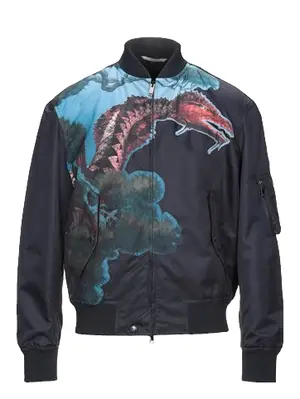 Valentino Garavani Polyamide Printed Bomber Jacket - Blue