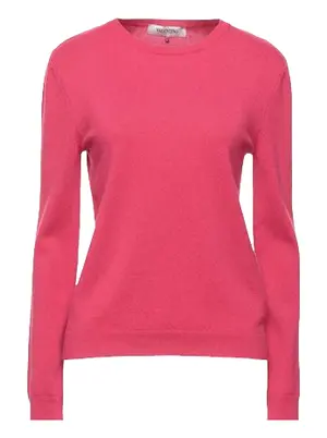Valentino Garavani Cashmere Studded Sweater Red