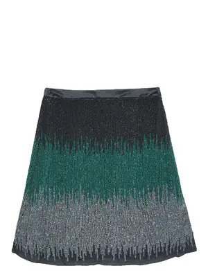 Emporio Armani Mini Flared Skirt - Green