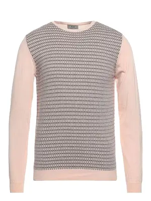CC COLLECTION CORNELIANI Sweater In Cotton With Jacquard Pattern