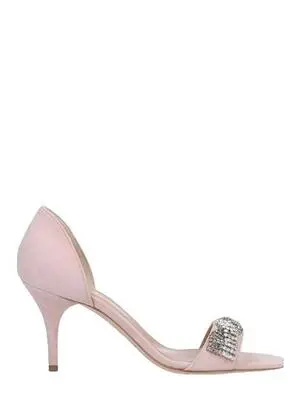 TWINSET Leather Embellished Sandals - Pink