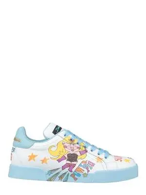 Dolce & Gabbana Soft Leather Sneakers - White