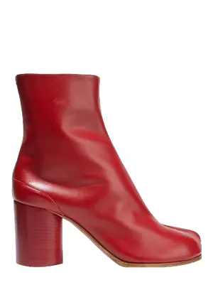 MAISON MARGIELA MAISON MARGIELA Leather Ankle Boots Red