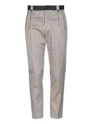 Dolce & Gabbana Striped Tailored Trousers - Beige