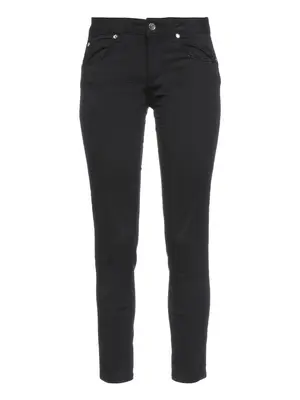 LIU •JO Slim Fit Twill Pants Black