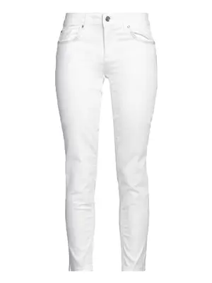 LIU •JO Slim Fit Twill Pants Off White