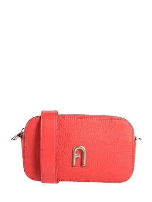 Furla Primula Mini Crossbody Woman Cross-body Bag Sage Green Size - Calfskin Red