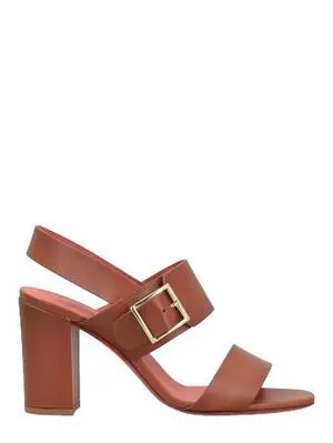Santoni Soft Leather Sandals - Brown