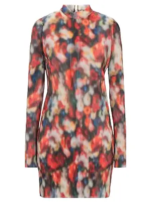 FRANKIE MORELLO Floral-print Mini Dress - Red