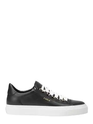 Furla FURLA Hikaia Low Lace-Up Sneakers Black