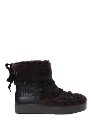 See By Chloé Padded Ankle Boots - Brown