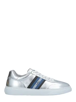 Hogan HOGAN Leather Low-Top Sneakers Silver