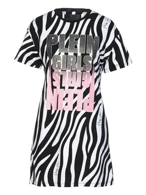 Philipp Plein Mini T-Shirt Dress White