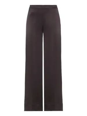 Erika Cavallini Wide-Leg Triacetate-Polyester Pants Cocoa