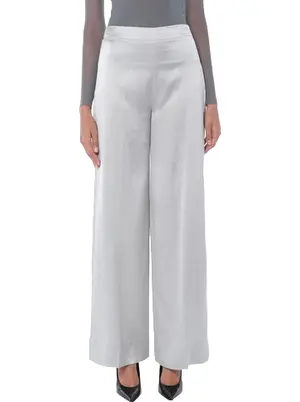 Erika Cavallini Wide-Leg Triacetate-Polyester Pants Light Grey