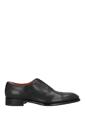 Santoni Lace-up Oxford Shoes - Black