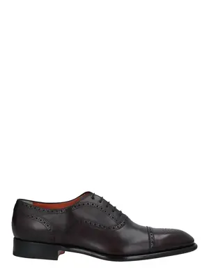 Santoni Lace-up Oxford Shoes Cocoa
