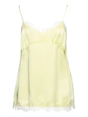 SEMICOUTURE Top In Sky Acetate, Viscose, Polyamide Yellow