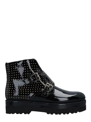 Hogan Leather Ankle Boots - Black