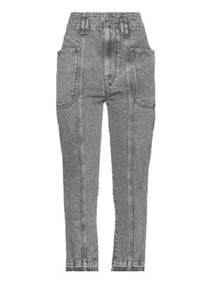 MARANT ETOILE Straight-leg Cotton Jeans - Grey