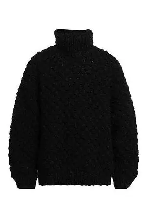 Dolce & Gabbana Turtleneck Knit Top - Black