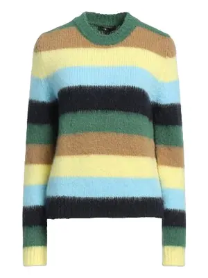 Maje Striped Knit Sweater - Green