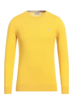 BROOKSFIELD BROOKSFIELD Crewneck Virgin Wool Sweater Yellow