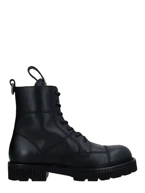 Dolce & Gabbana Ankle Boots In Calfskin - Black