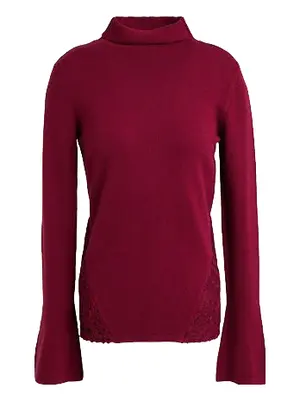 Etro Turtleneck In Wool, Viscose, And Cashmere - Red