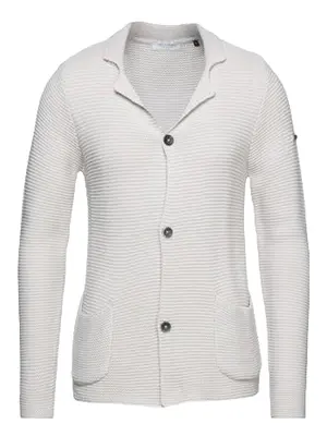 TRUSSARDI TRUSSARDI COLLECTION Knitted Single-Breasted Blazer Grey