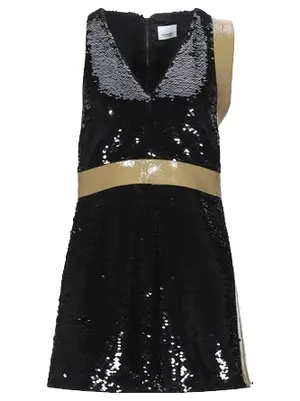 Burberry Mini Sequined Dress - Black