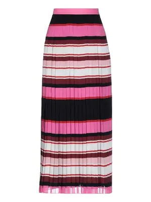 Valentino Garavani Striped Midi Skirt - Pink
