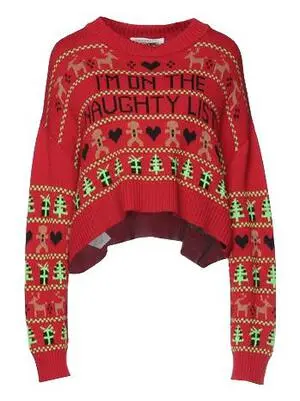 Philosophy Di Lorenzo Serafini Jacquard Knit Sweater - Red