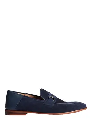 Dunhill DUNHILL Leather Loafers Blue