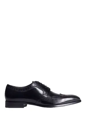 Dunhill Lace-Up Brogues In Leather Black