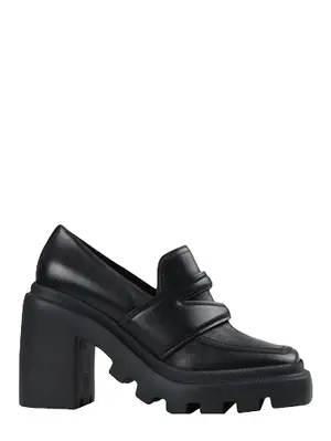 VIC MATIE Leather Loafers - Black