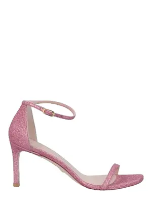 STUART WEITZMAN Sandals Platinum Textile Fibers Pink