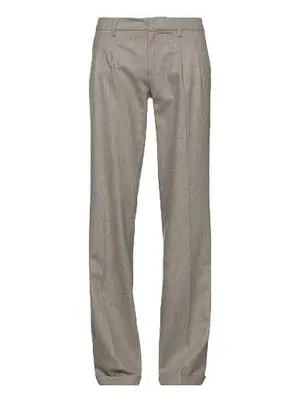 JACOB COHЁN Solid Wool Flannel Pants Beige