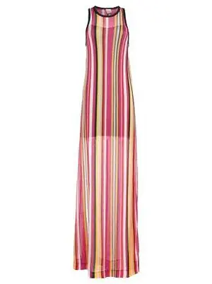 Pinko PINKO Striped Maxi Dress Pink