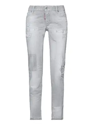 Dsquared2 Skinny Fit Jeans With Distressing - Grey